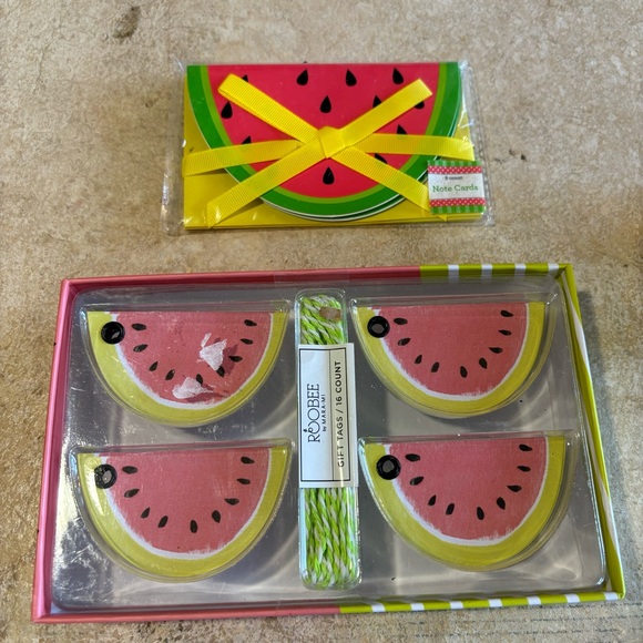 Office | Watermelon Notecards And Watermelon Gift Tags New | Poshmark